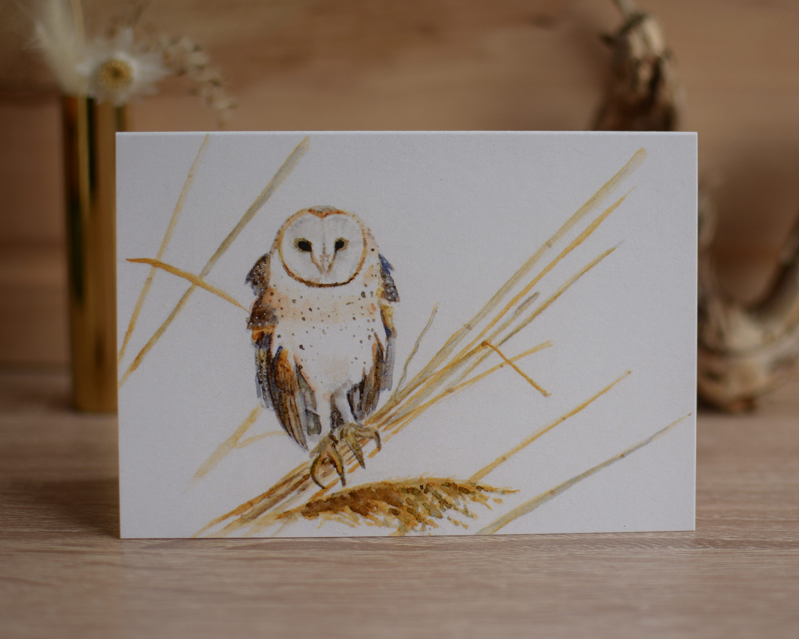 Barn Owl Card - Hannah Gibson Studio